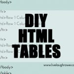 {DIY} HTML Tables // Part II - Live Laugh Rowe