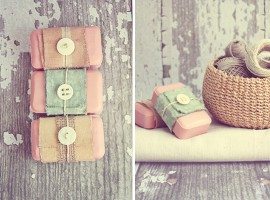 Painted Drop Cloth Soap Wraps - Live Laugh Rowe
