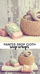 Painted Drop Cloth Soap Wraps - Live Laugh Rowe
