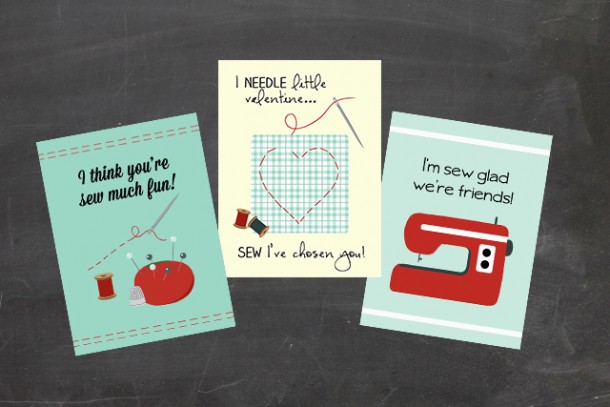 Printable Valentine Cards | Sew Adorable! - Live Laugh Rowe