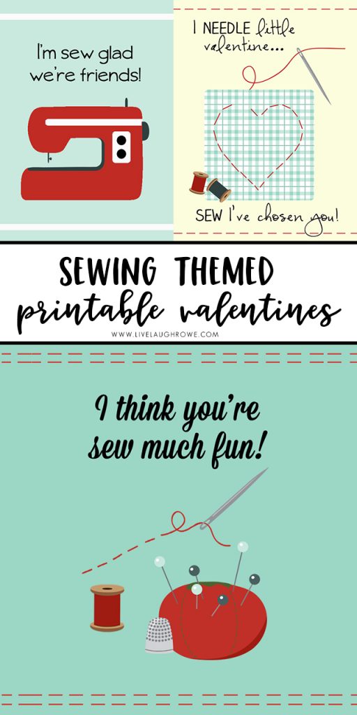 Printable Valentine Cards | Sew Adorable! - Live Laugh Rowe