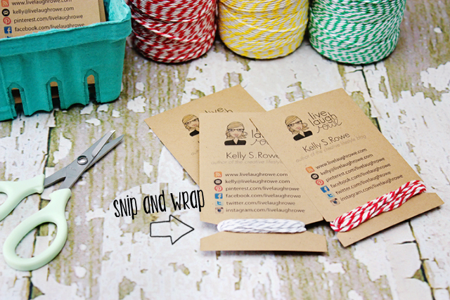 DIY Business Cards Crafty Style Live Laugh Rowe