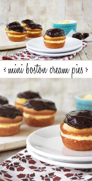 Mini Boston Cream Pies - Live Laugh Rowe