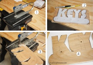 DIY Key Holder - Live Laugh Rowe