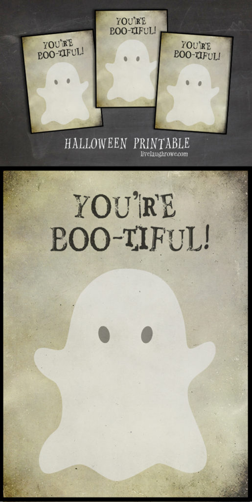 You're Boo-tiful! | Halloween Printable - Live Laugh Rowe