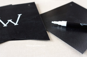 DIY Chalkboard Pennant Banner - Live Laugh Rowe