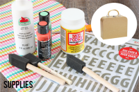 Paper Mache Suitcase |Hazel & Ruby Blog Hop - Live Laugh Rowe