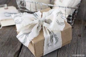 Make Your Own Hand Stamped Ribbon - Live Laugh Rowe