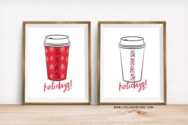 Holiday Printables for Coffee Lovers - Live Laugh Rowe