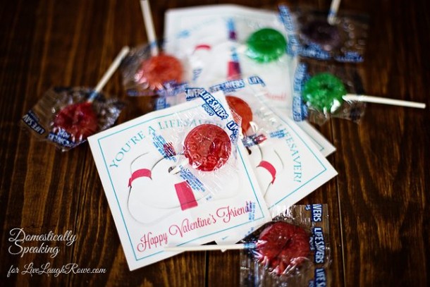 You're a Lifesaver Valentine Printables - Live Laugh Rowe
