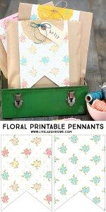 Printable Pennants for Creative Gift Wrap - Live Laugh Rowe