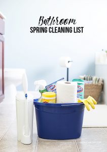 Bathroom Spring Cleaning List. These tips are a must!