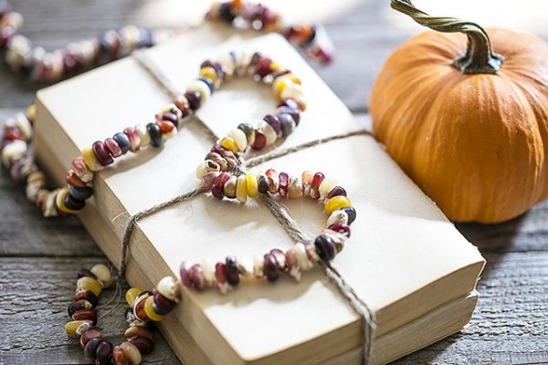 How to String Indian Corn Seeds | Autumn Garland - Live Laugh Rowe