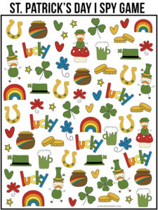 St. Patrick's Day Activity for Kids | I Spy Game Printable - Live Laugh ...