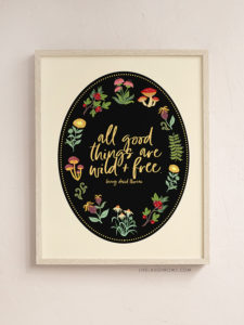 Thoreau Quote | Wild and Free Printable - Live Laugh Rowe