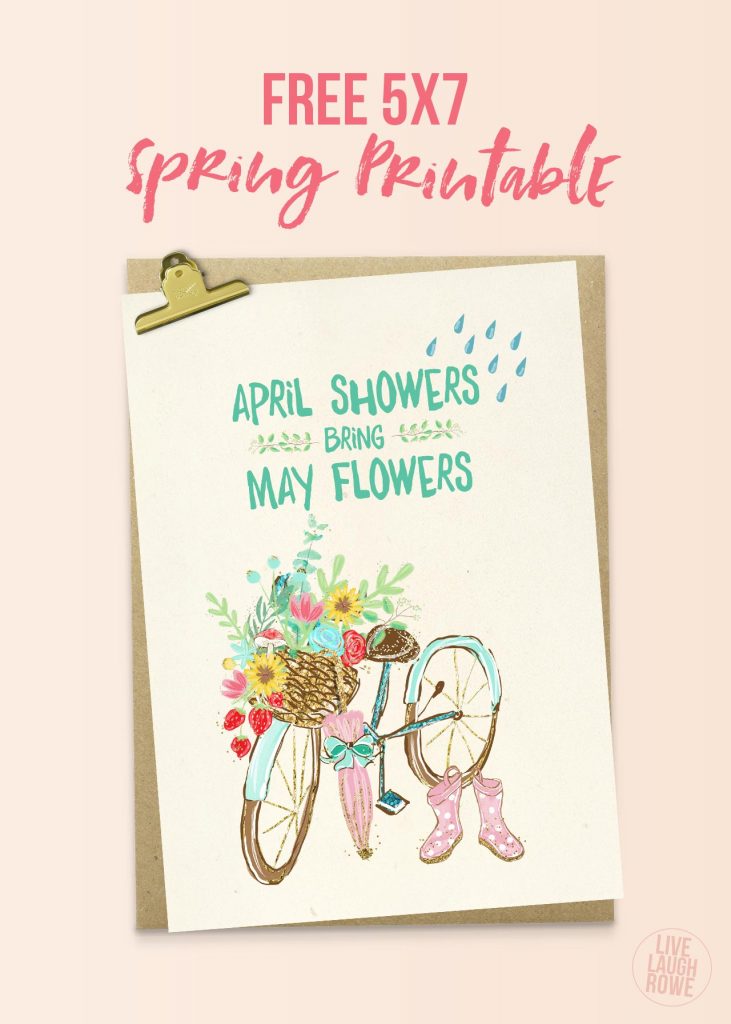 April Showers Bring May Flowers Printable - Live Laugh Rowe