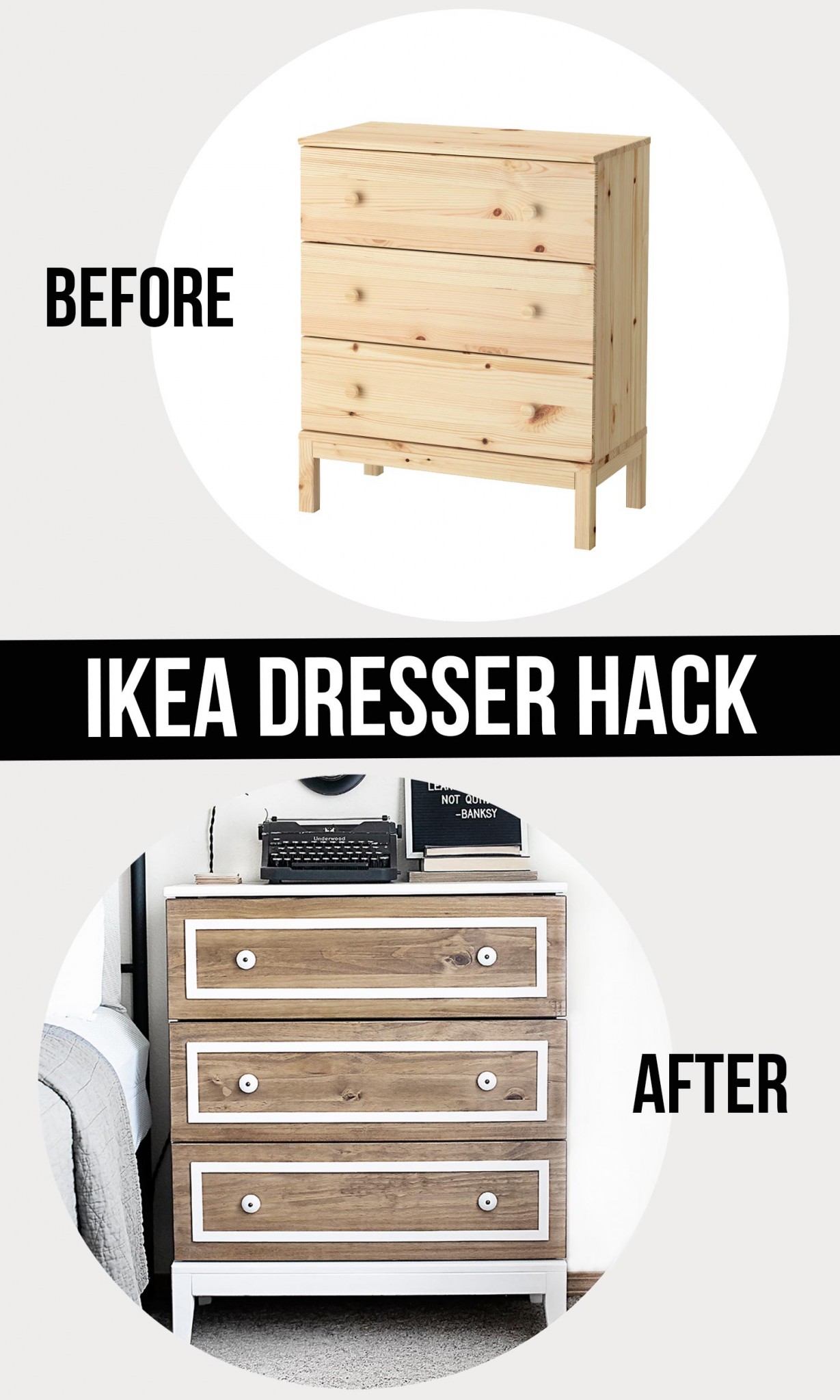 Furniture Makeover | IKEA Tarva Chest - Live Laugh Rowe