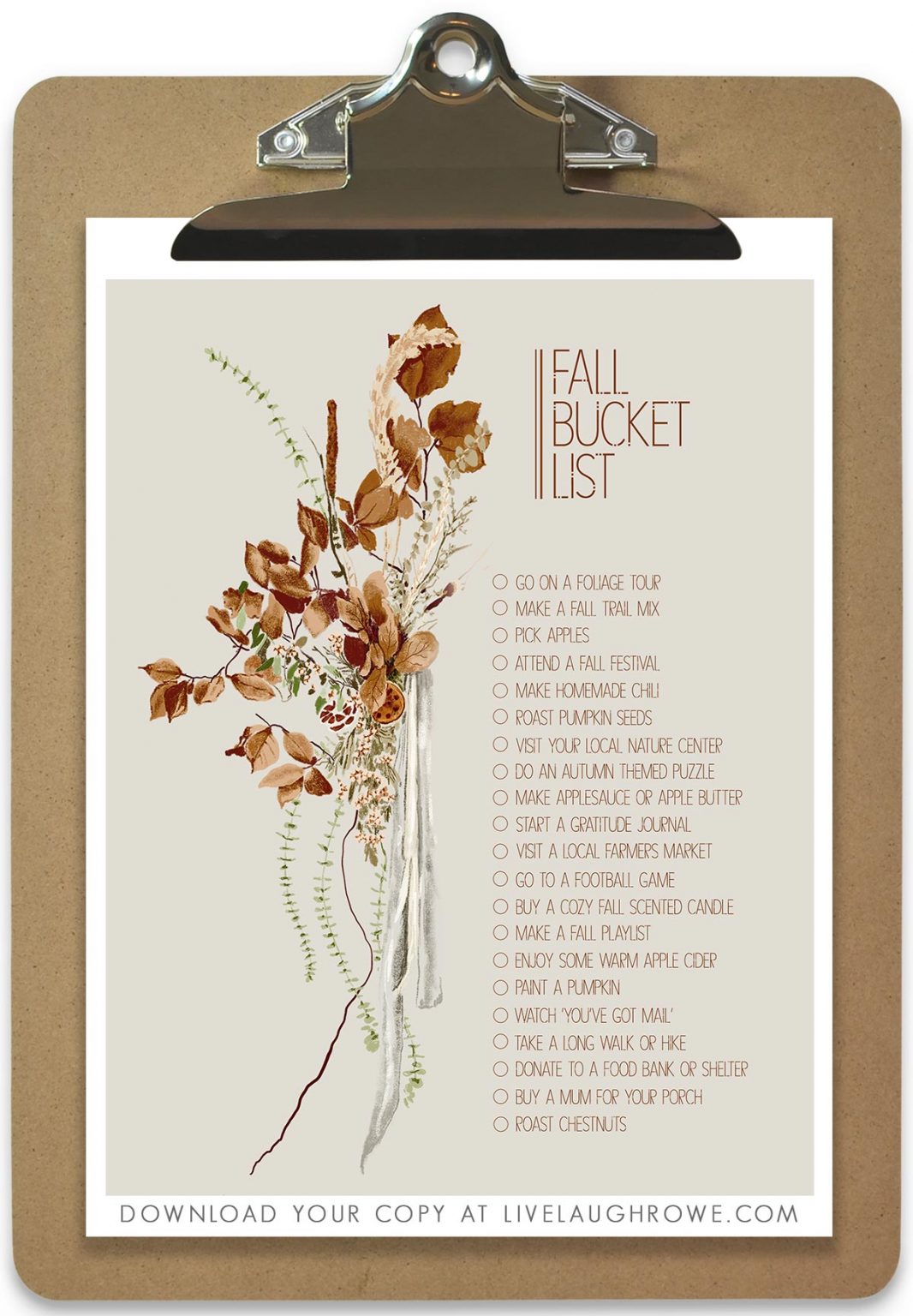 Fall Bucket List for Adults and Teens - Live Laugh Rowe