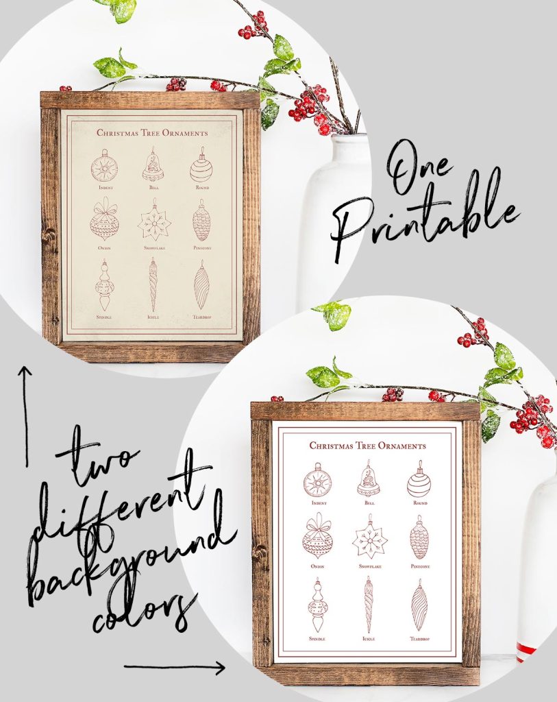Christmas Ornaments Printable - Live Laugh Rowe
