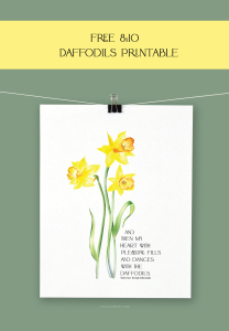 Daffodils Poem Printable - Live Laugh Rowe