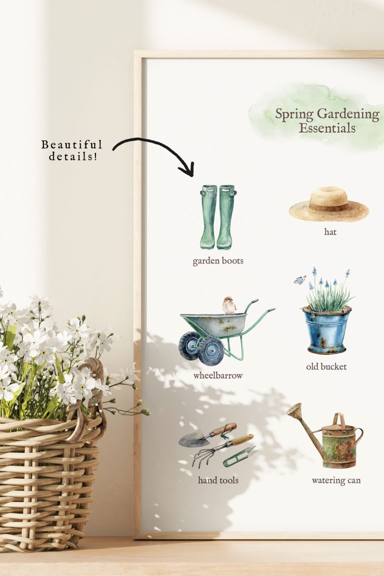 Spring Gardening Essentials Printable - Live Laugh Rowe