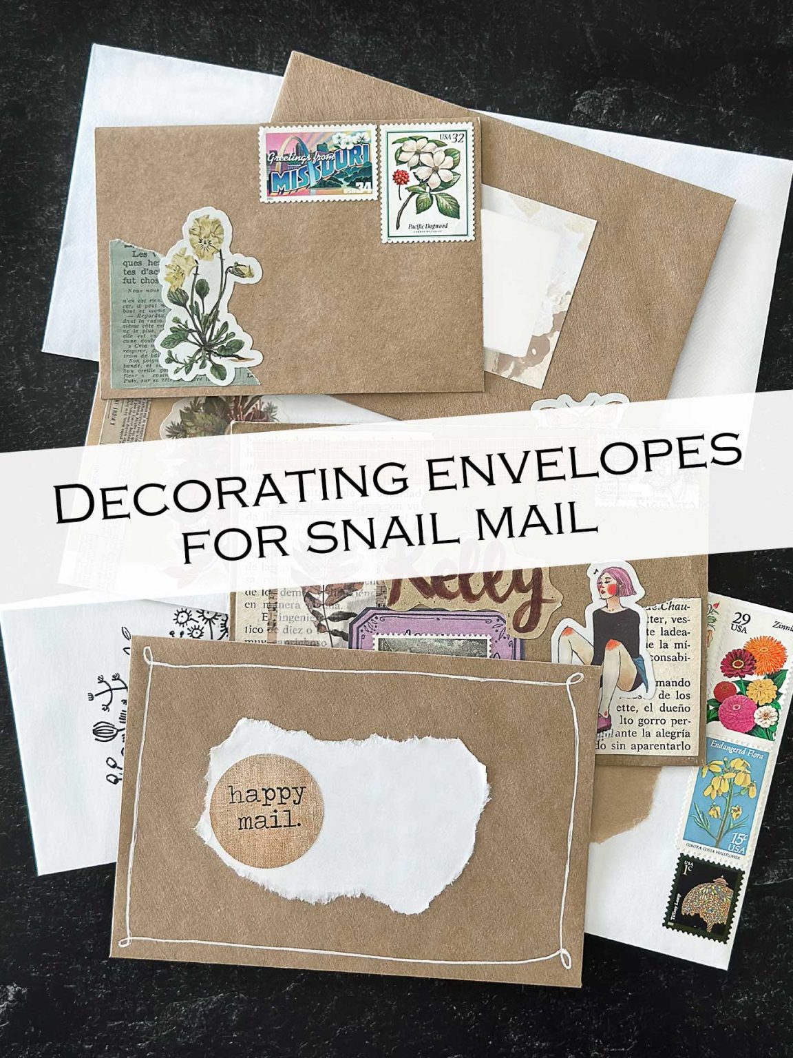 Decorating Envelopes for Snail Mail - Live Laugh Rowe