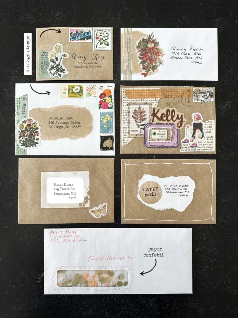 Decorating Envelopes for Snail Mail - Live Laugh Rowe