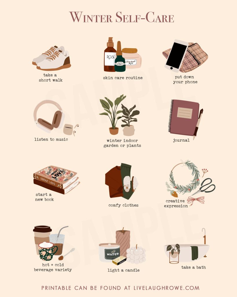 Winter Self-Care Printable - Live Laugh Rowe