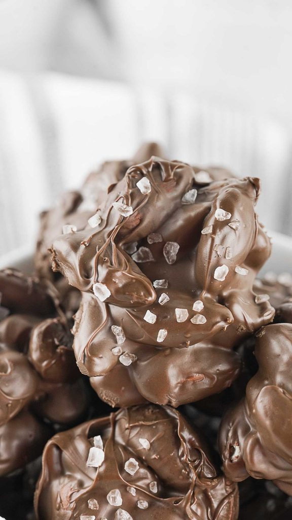 Chocolate Almond Clusters with Sea Salt - Live Laugh Rowe
