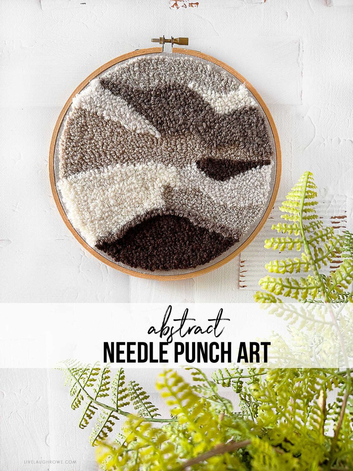 Punch Needle Art - Live Laugh Rowe