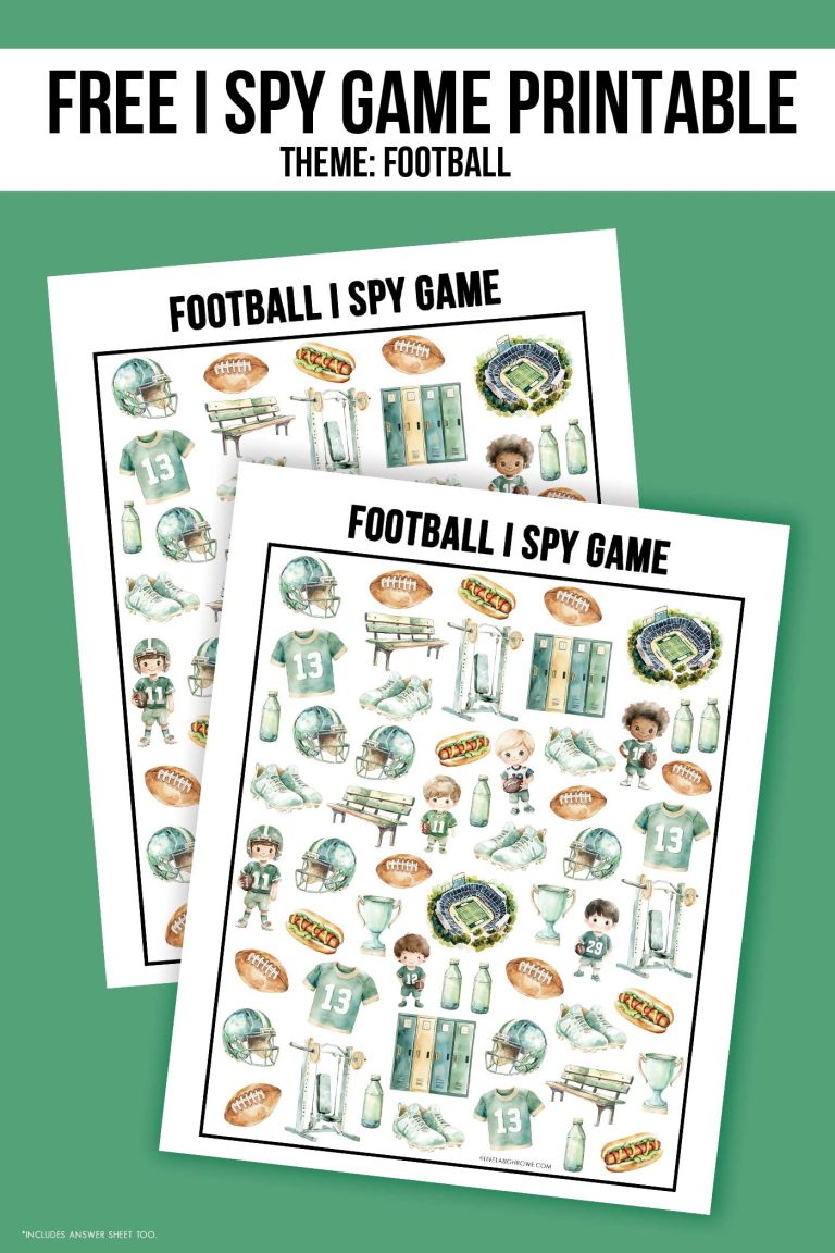 Football I Spy Printable - Live Laugh Rowe