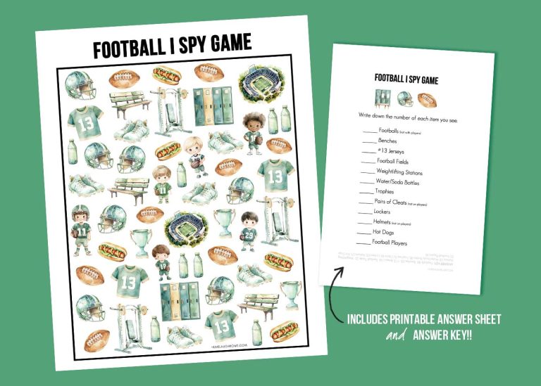Football I Spy Printable - Live Laugh Rowe