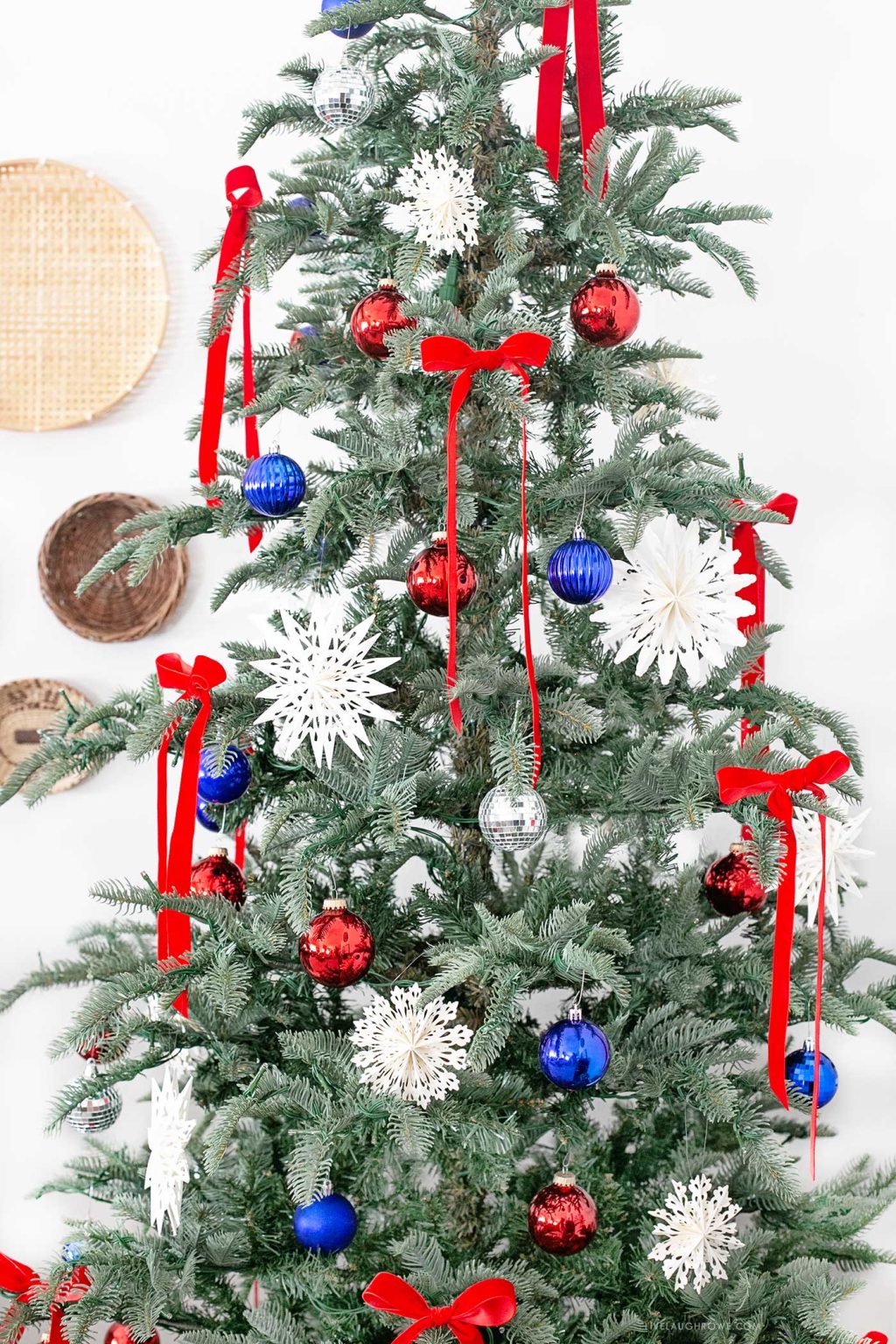 Patriotic Tree for Christmas in July - Live Laugh Rowe