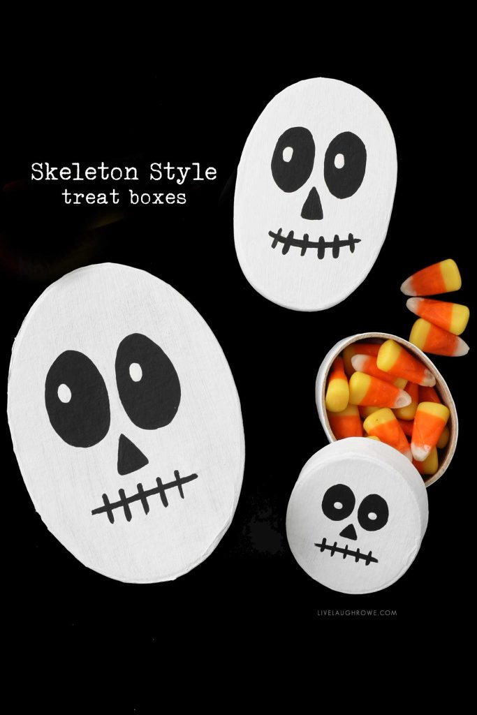 Halloween Treat Box - Skeleton Style - Live Laugh Rowe